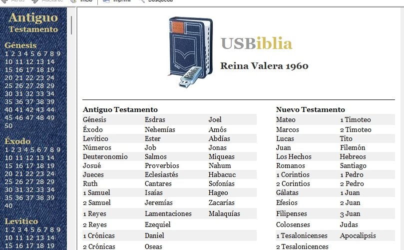 La Biblia Portable para PC (USB)