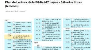 Año bíblico 2026 - 12 planes para leer la biblia en un año