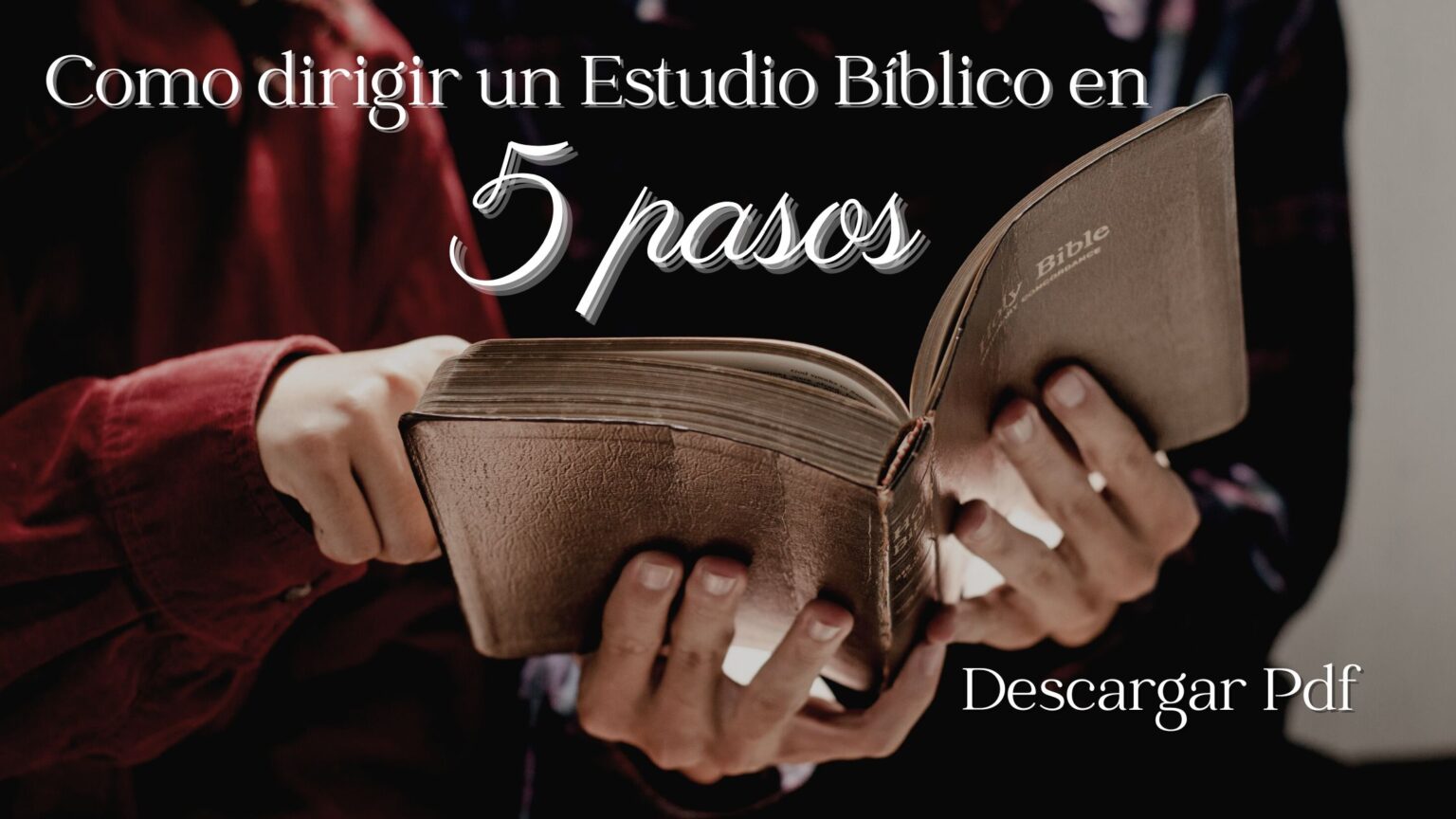 Como dirigir un Estudio Bíblico en 5 pasos - Pdf